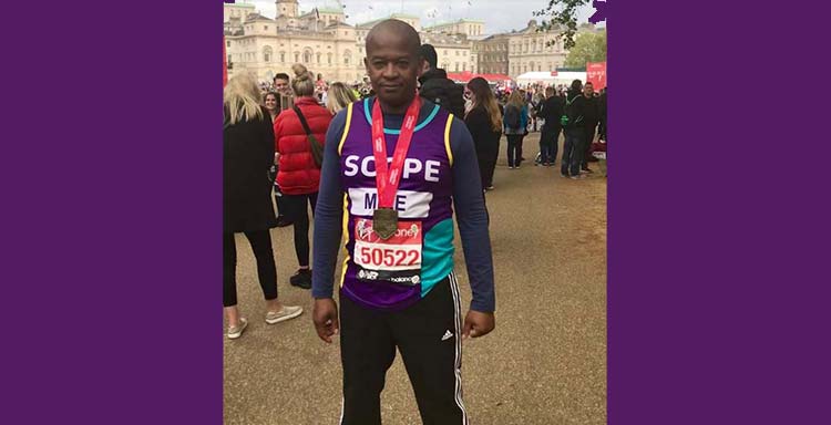 Friend of Evoke Mike Newell completes his London marathon run for SCOPE ...
